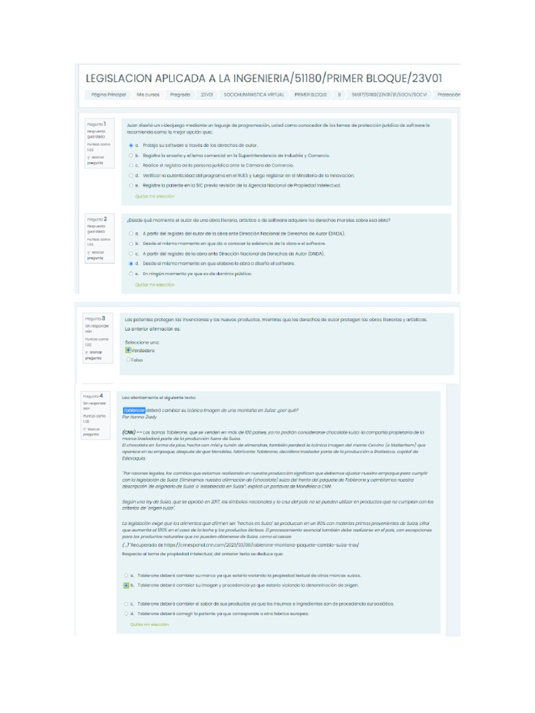 Evaluacion 2 - Legislacion Aplicada Ingenieria | PDF