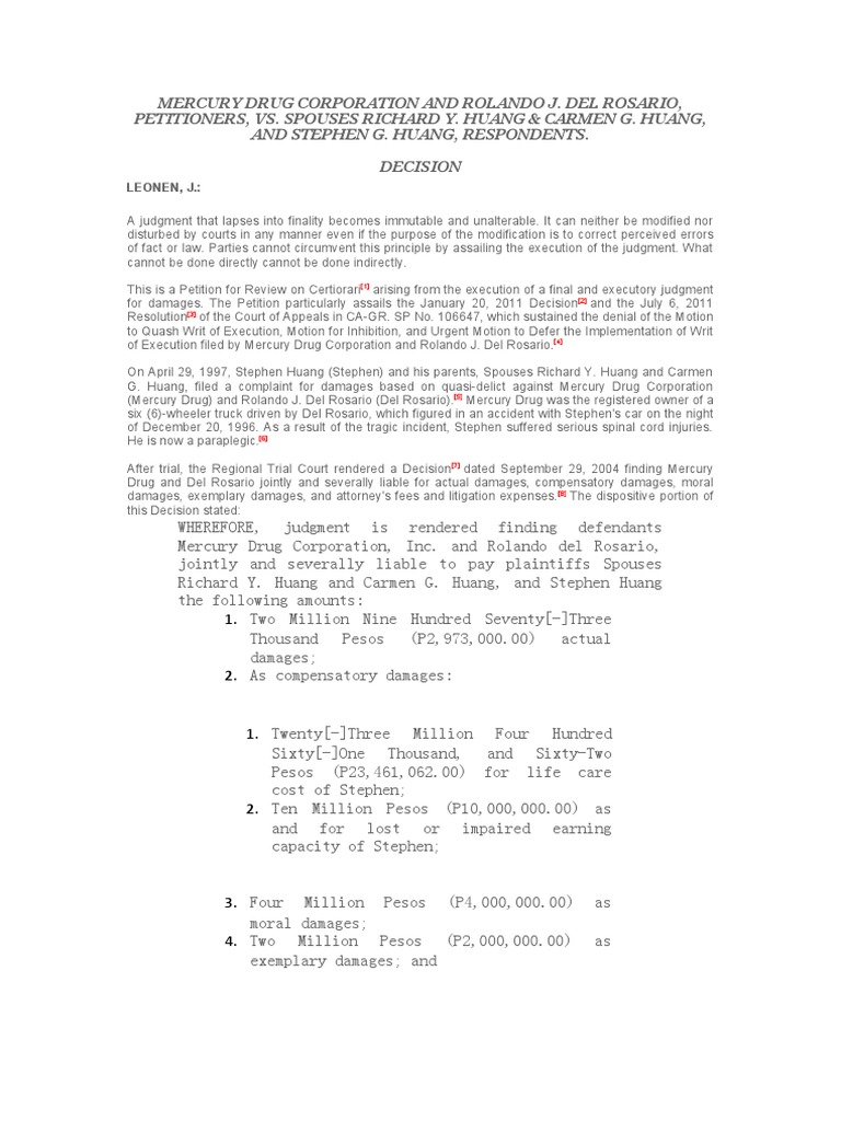 Case On Final Judgment | PDF | Damages | Lawsuit