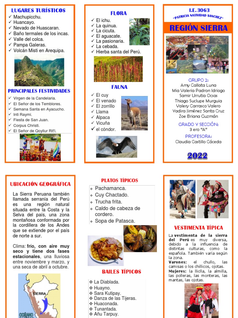 Region Sierra | PDF | Perú | Andes