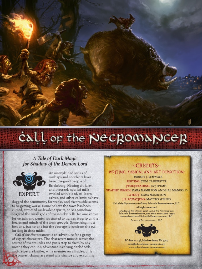 SDL1901 SotDL - Call of The Necromancer (Expert) | PDF | Fairies