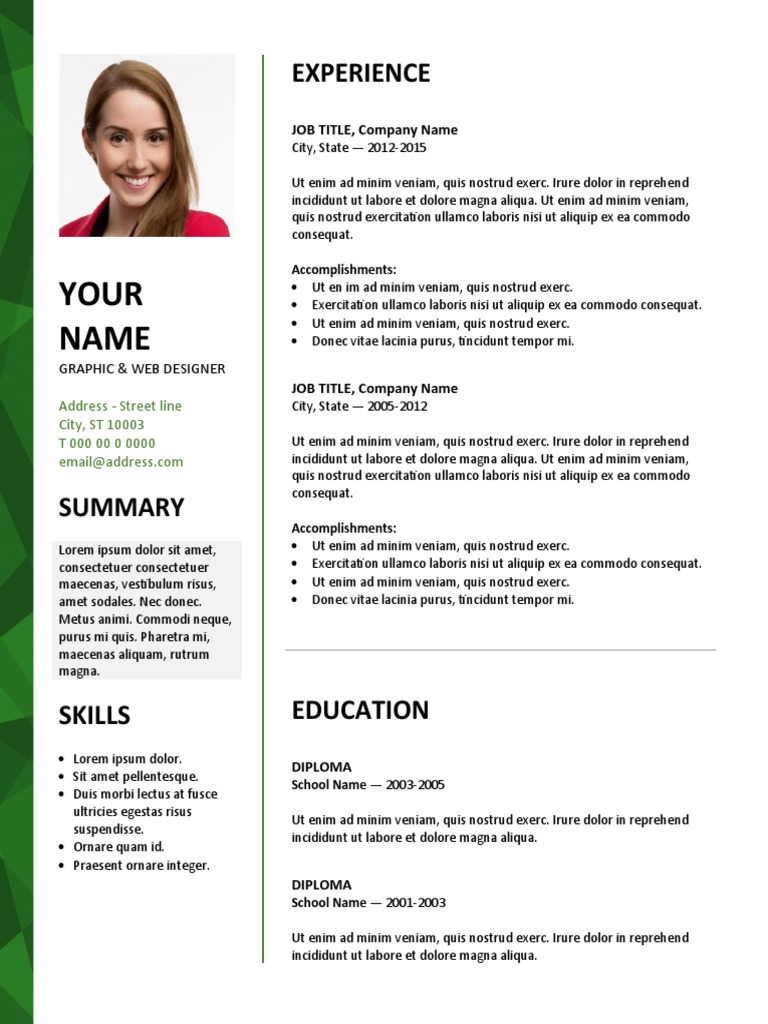 Dalston Resume Green Letter | PDF