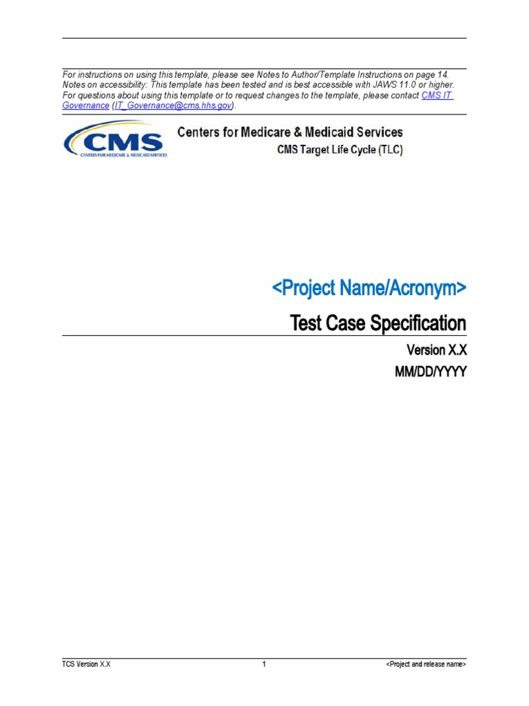 TestCaseSpecification | PDF | Specification (Technical Standard) | Software