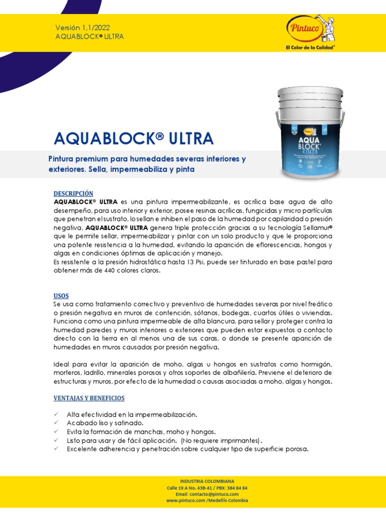 Aquablock Ultra 1 | PDF | Tecnología