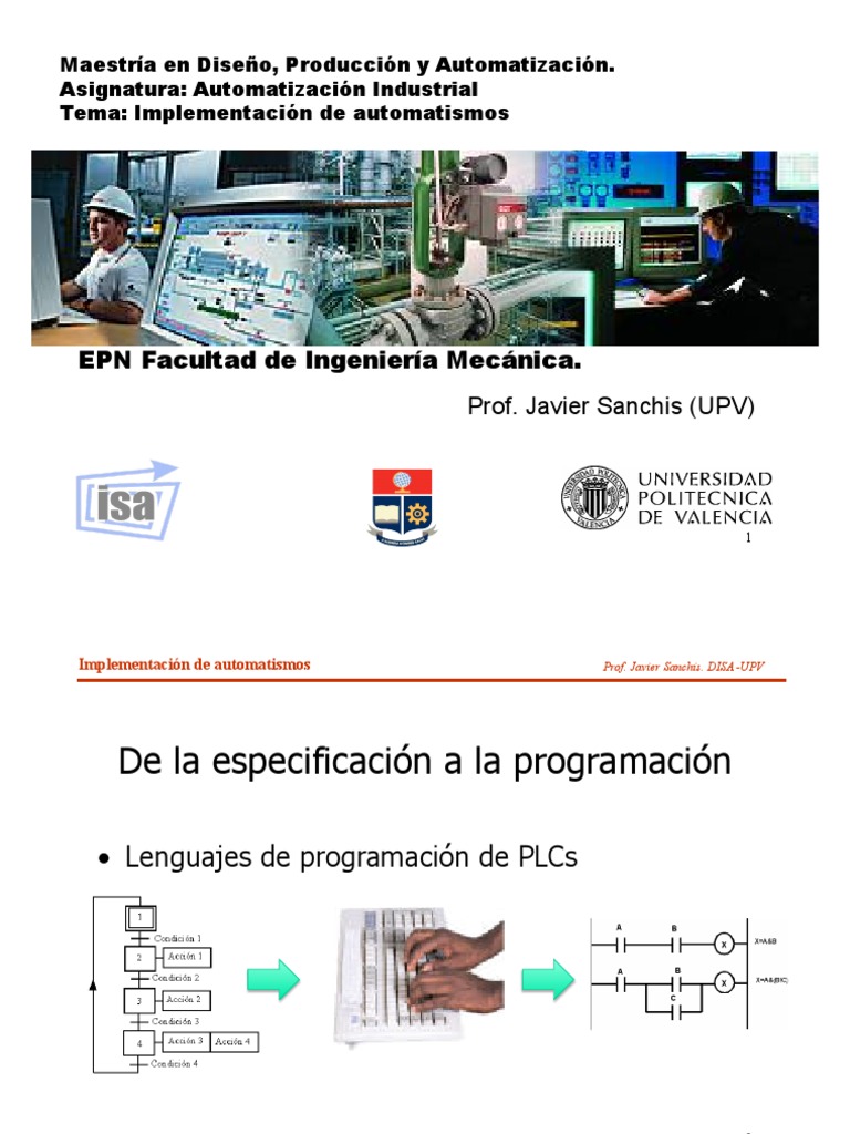 7.4 Implementacion de Grafcet en Ladder | PDF | Lenguaje de ...
