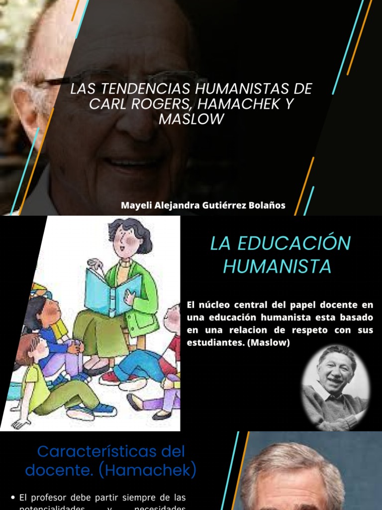 Las Tendencias Humanistas de Carl Rogers, Hamachek y Maslow | PDF