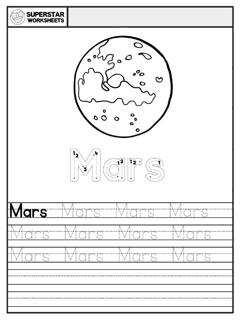 Planets Handwriting Mars | PDF