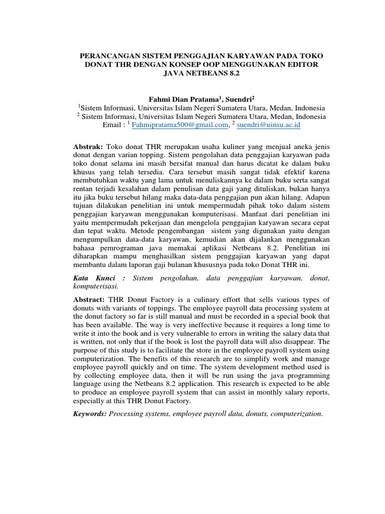 Perancangan Sistem Penggajian Karyawan P | PDF | Komputer