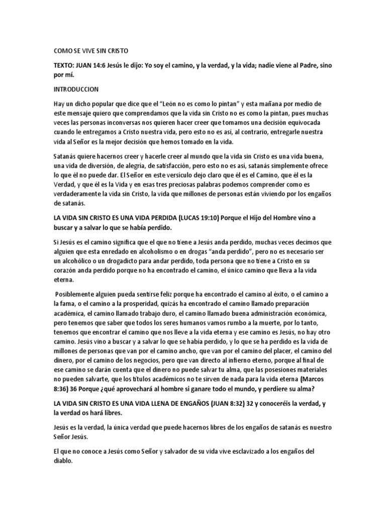 Como Se Vive Sin Cristo Pdf Cristo Título Jesús
