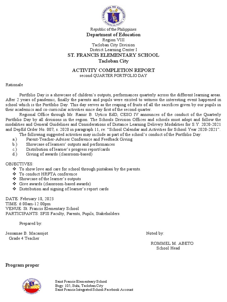 ACR 2nd Quarter Portfolio | PDF | Behavior Modification | Learning