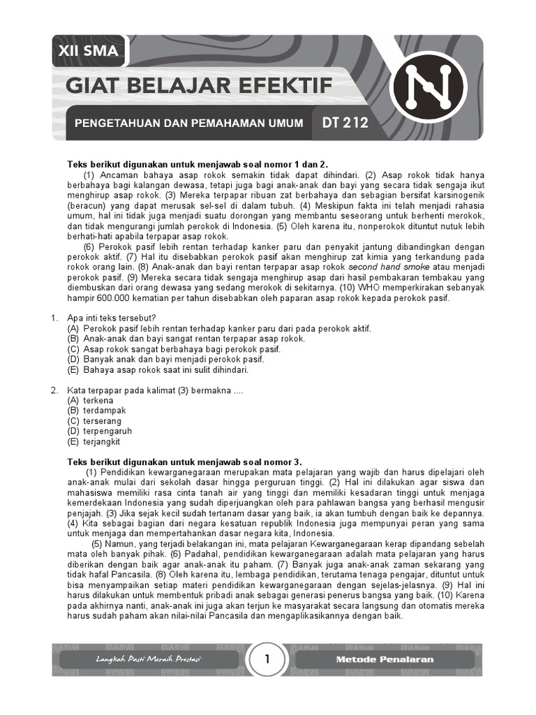 2 - DT212 - TPS Verbal PPU - 3SMA | PDF