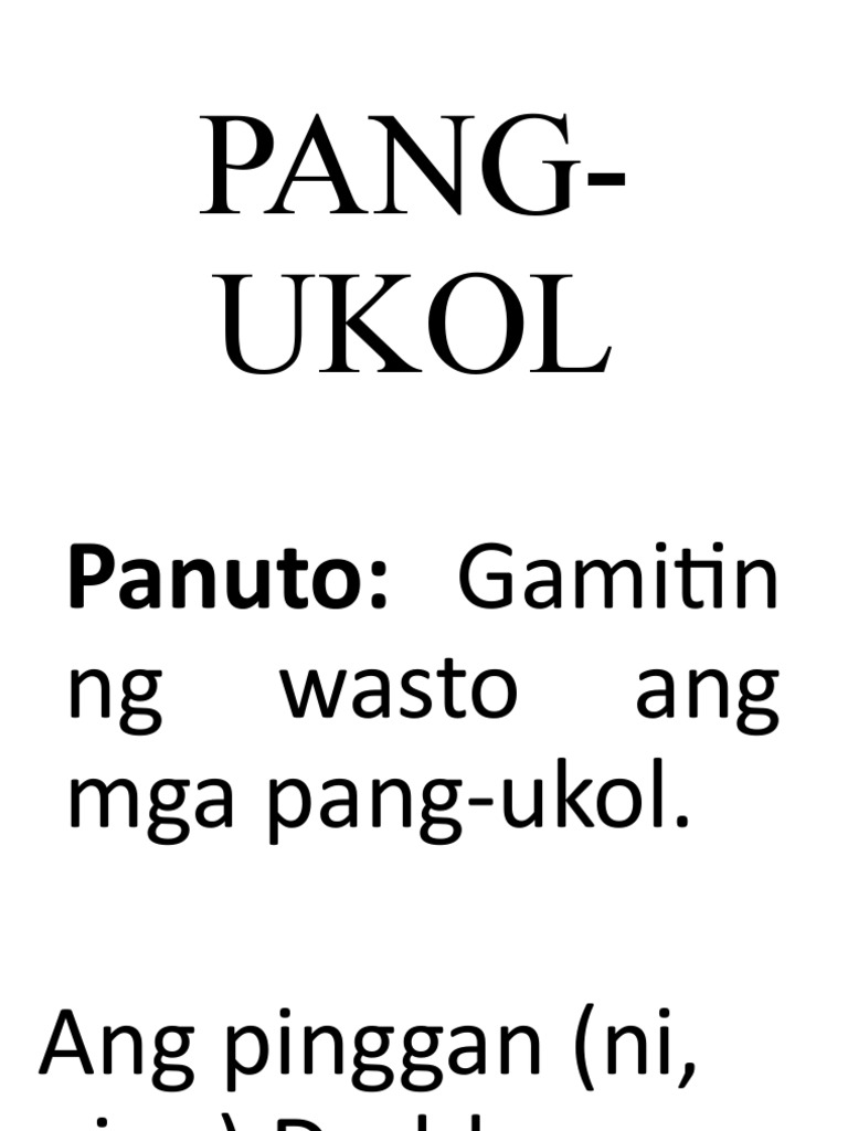 Pang Ukol | PDF