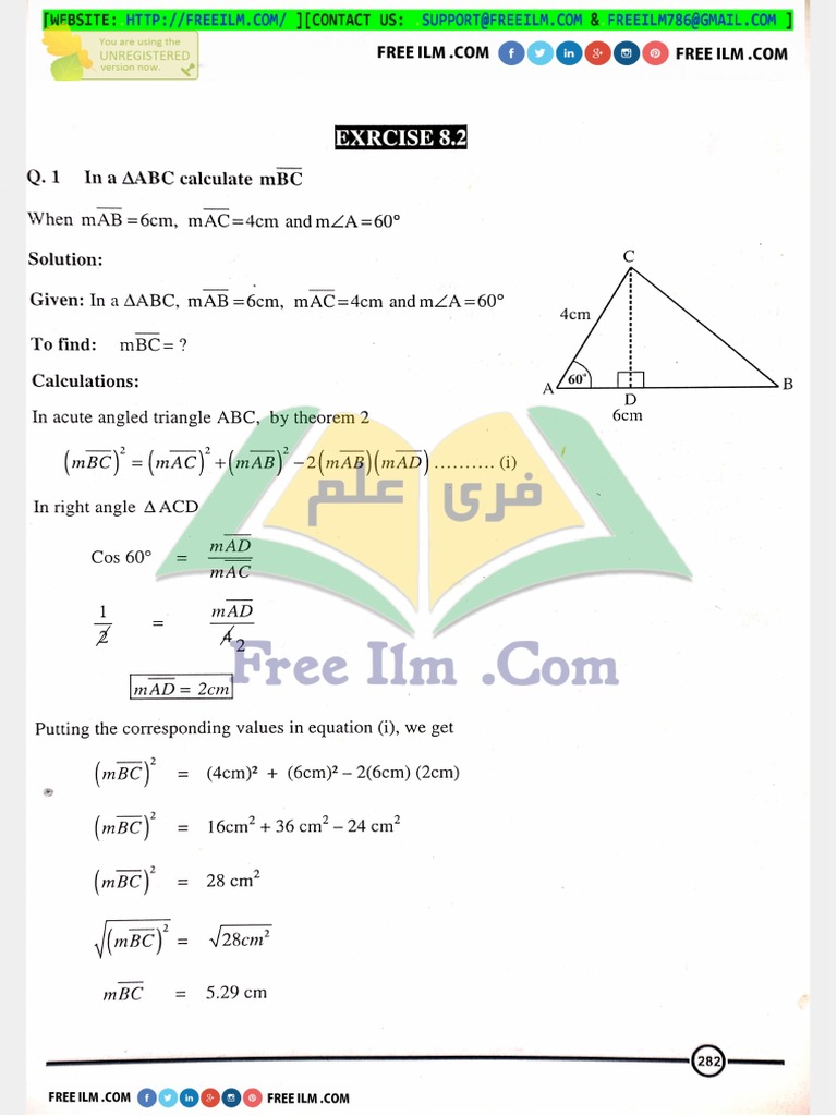 10th Math Ex8.2 and Miscellaneous Ex | PDF