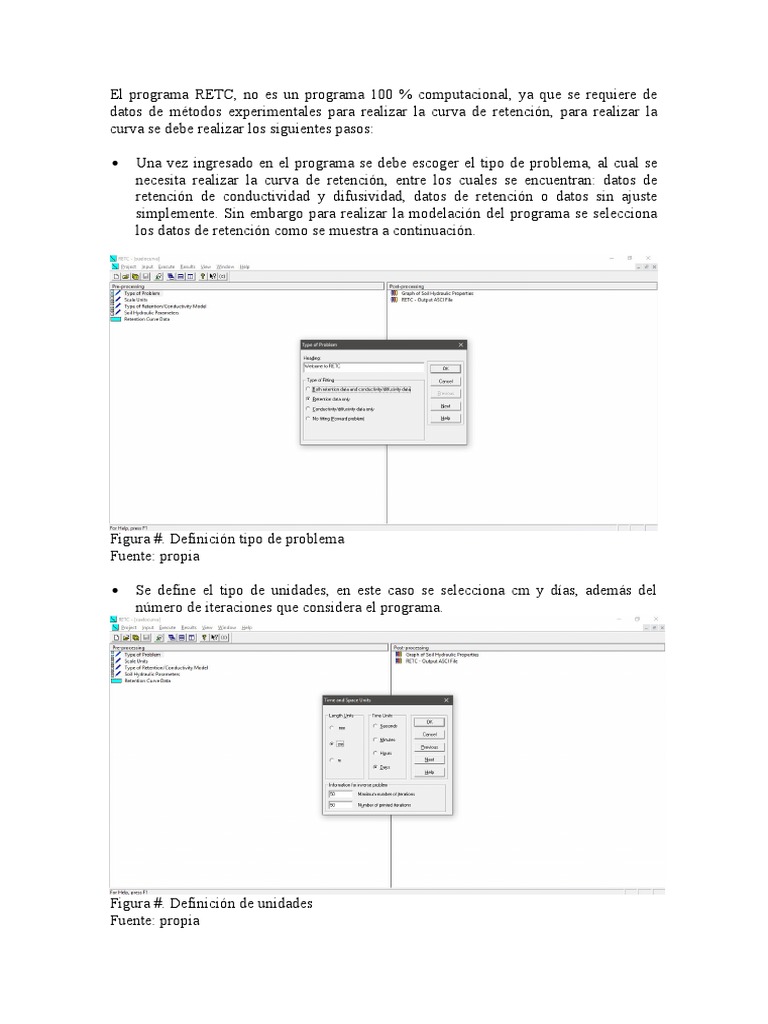 Uso del software RETC para curvas de retención | PDF