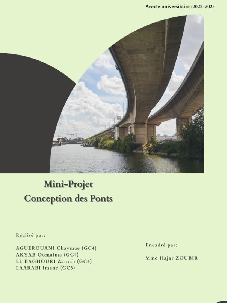 Rapport Mini Projet Pont Groupe 4 | PDF | Pont | Génie du bâtiment