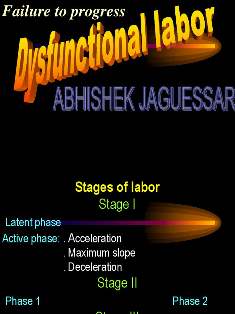 Dysfunctional Labour by Abhishek Jaguessar | PDF | Childbirth | Motherhood