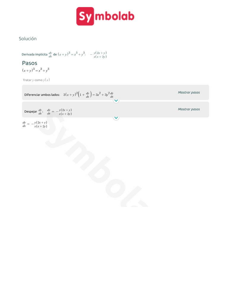 Symbolab - Solutions | PDF
