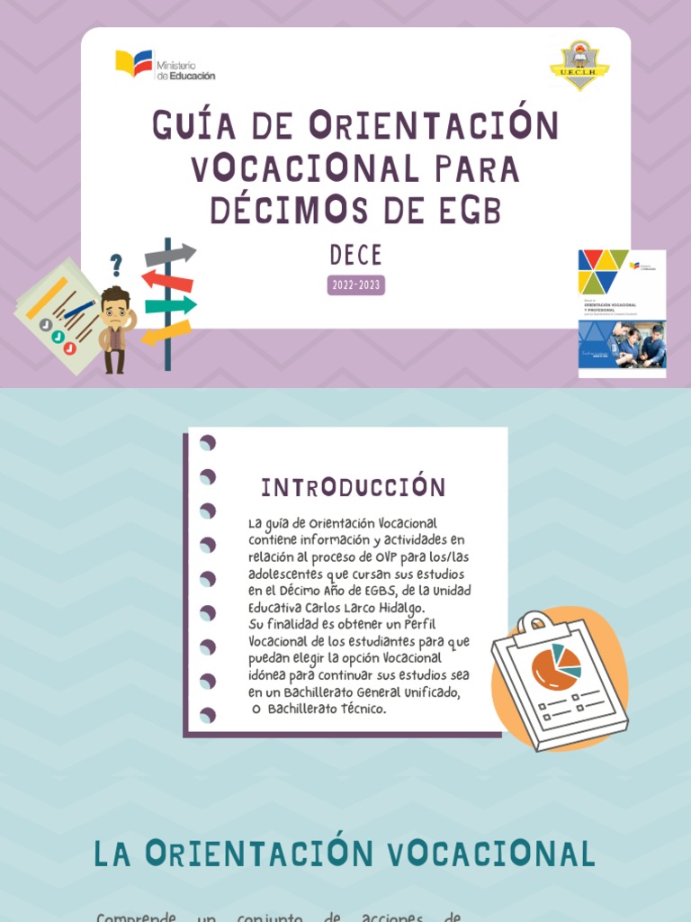 Guía OVP Décimos: descubre tu vocación | PDF | Aprendizaje | Aprendiendo estilos