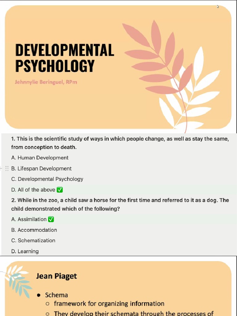 Dev Psych Notes and Lectures | PDF