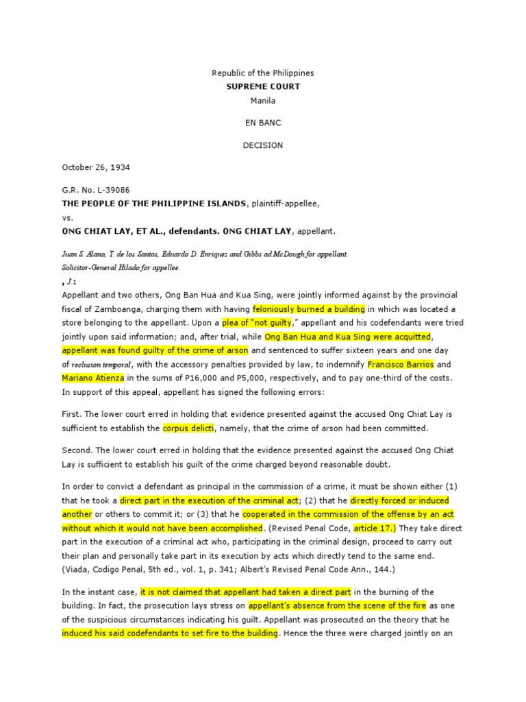 17-1 - People Vs Ong Chiat Lay | PDF