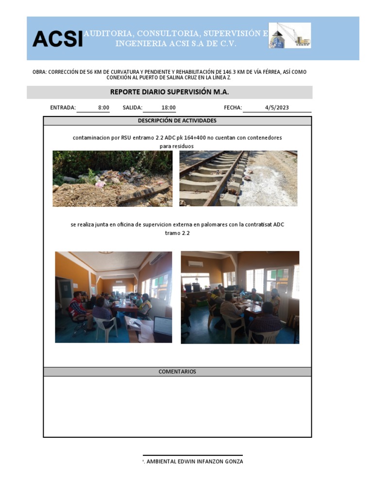 Auditoria, Consultoria, Supervisión E Ingenieria Acsi S.A de C.V | PDF