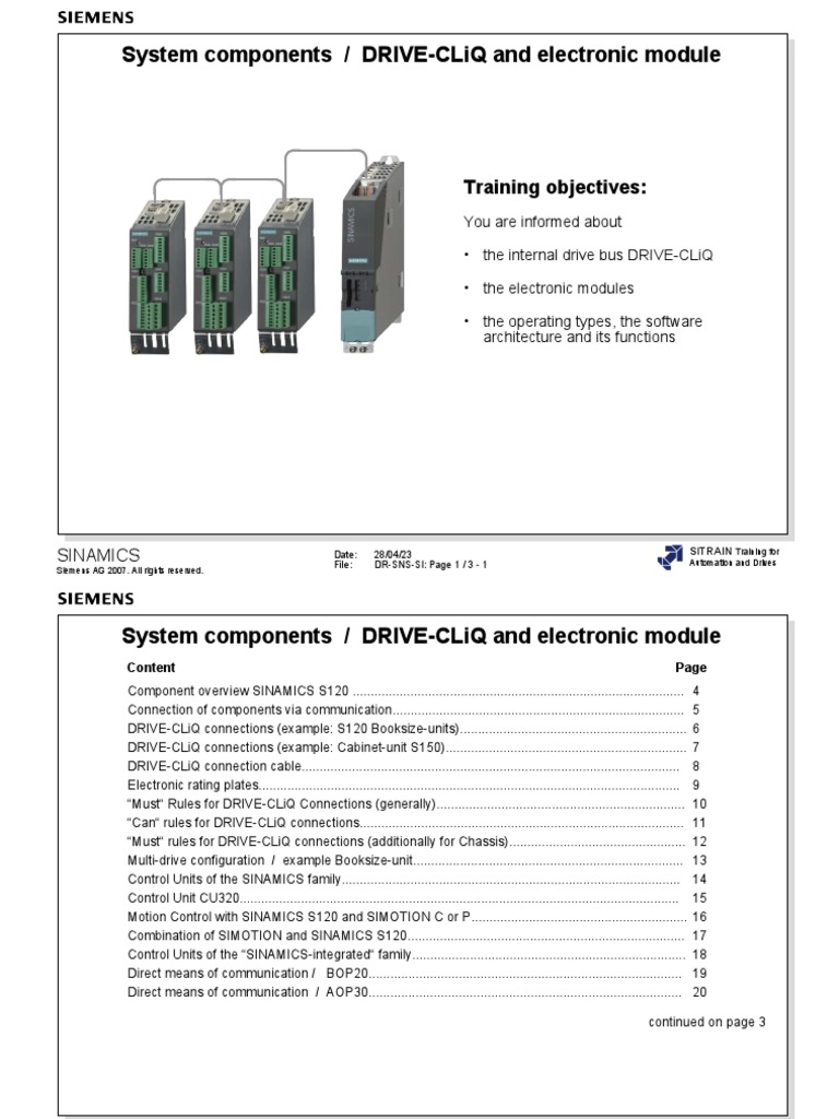 DRIVE-CLiQ Connections Overview | PDF | Technology & Engineering