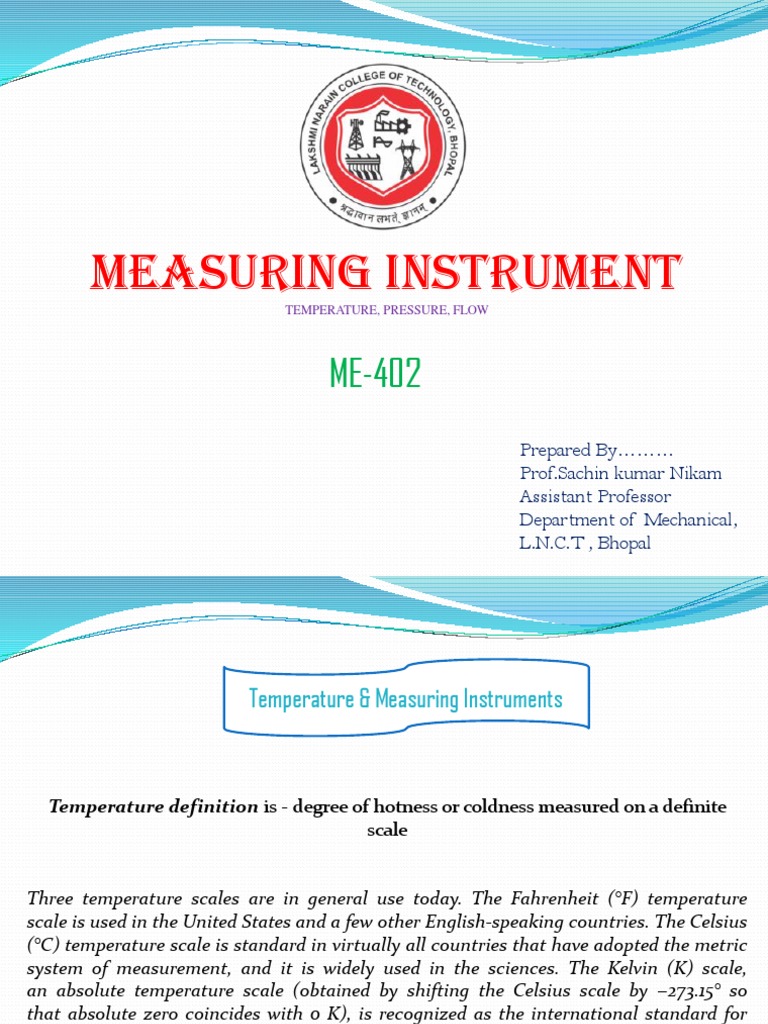 Measuring Instrument | PDF | Buoyancy | Pressure Measurement