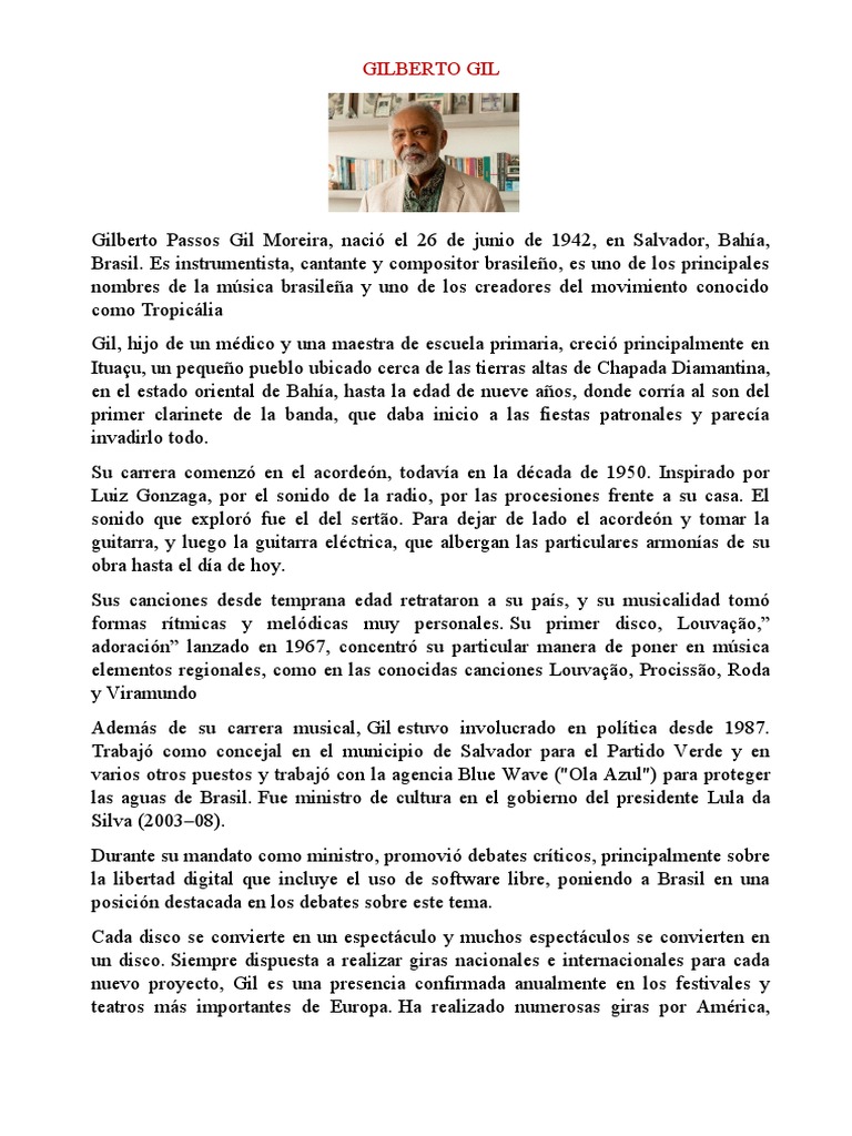 Gilberto Gil | PDF