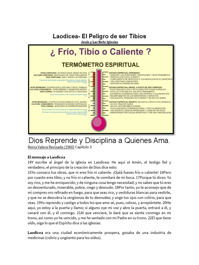 Dios Reprende y Disciplina A Quienes Ama.: Laodicea-El Peligro de Ser ...