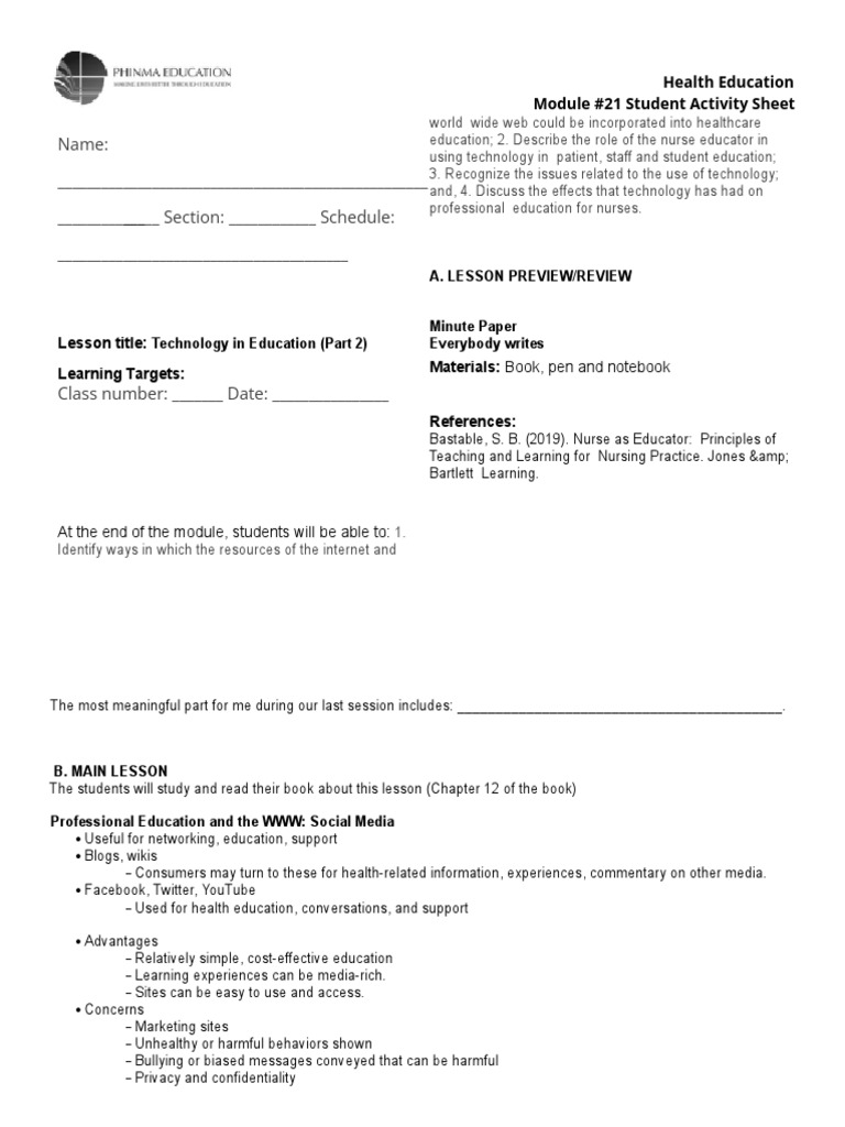 He Sas 21 | PDF | Distance Education | Internet