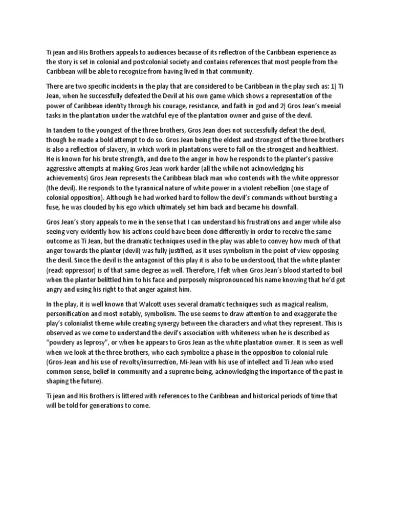 Ti Jean Written Report | Download Free PDF | Anger