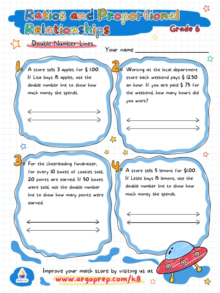 Grade 6 Grade 6: Double Number Lines | PDF