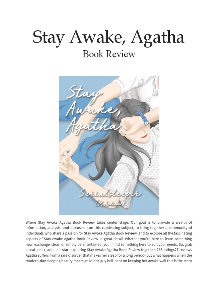 Stay Awake, Agatha: Book Review | PDF | Sleep