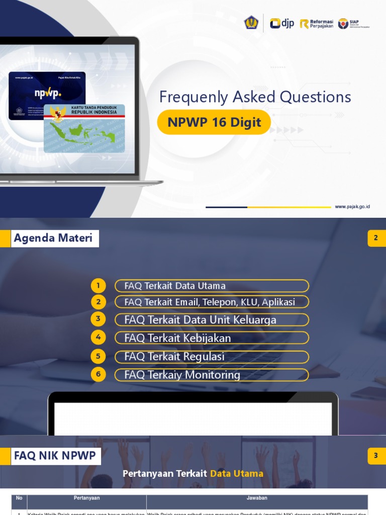 Faq NPWP 16 Digit | PDF | Pengelolaan Keuangan & Uang | Bisnis