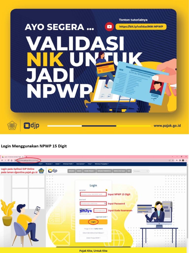 Pemutakhiran Data dan Manajemen Informasi Perpajakan di DJP Online | PDF
