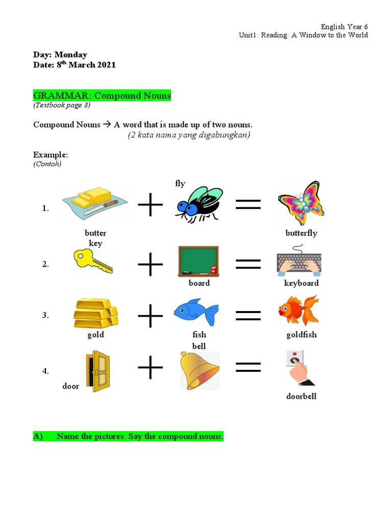Year 6 Worksheet 8-9 March | PDF