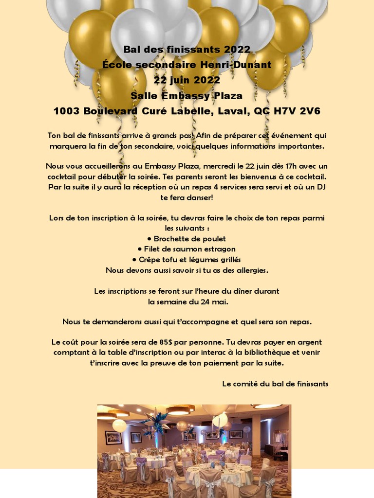 Invitations Bal | PDF