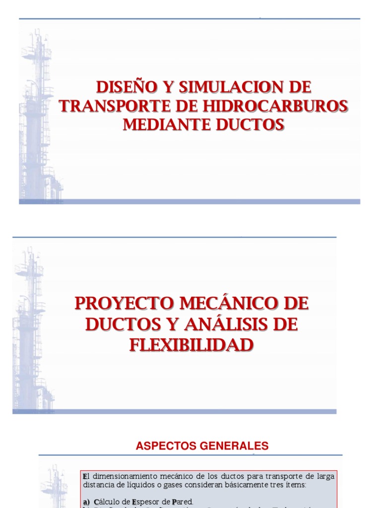 Proyecto Mecánico de Ductos y Análisis de Flexibilidad N°3 - 1 | Descargar gratis PDF | Tubería ...