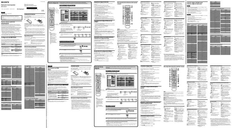 Remote Commander: Guía de Configuración | PDF | Medios de almacenamiento | Electrónica de consumo