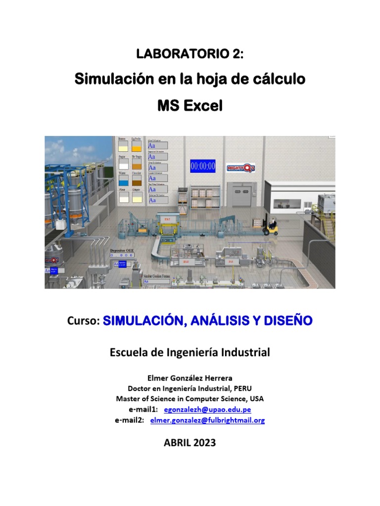 Lab02 Simulations in Excel-1 | PDF | Simulación | Inventario