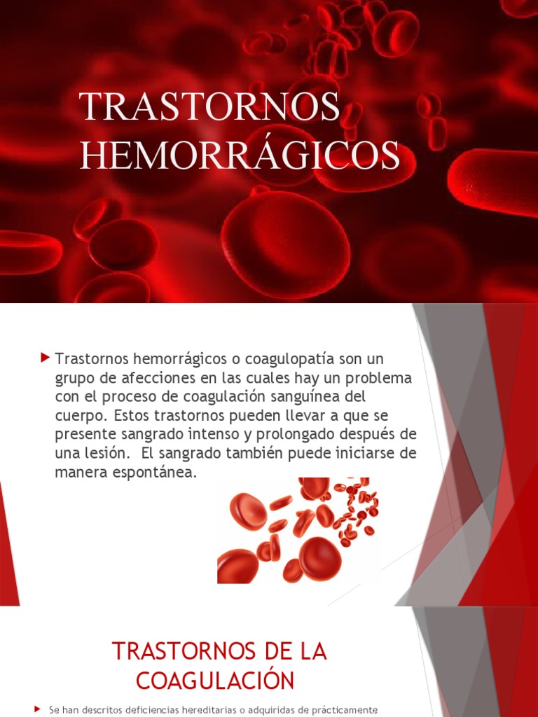 Trastornos Hemorragicos Listo | PDF | Hemofilia | Coagulación