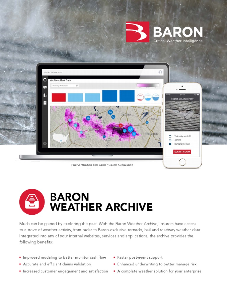 Baron Archive Data Brochure WEB | Download Free PDF | Insurance | Weather