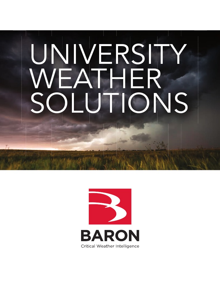 University Weather Solutions | PDF | Weather Forecasting | Tornadoes