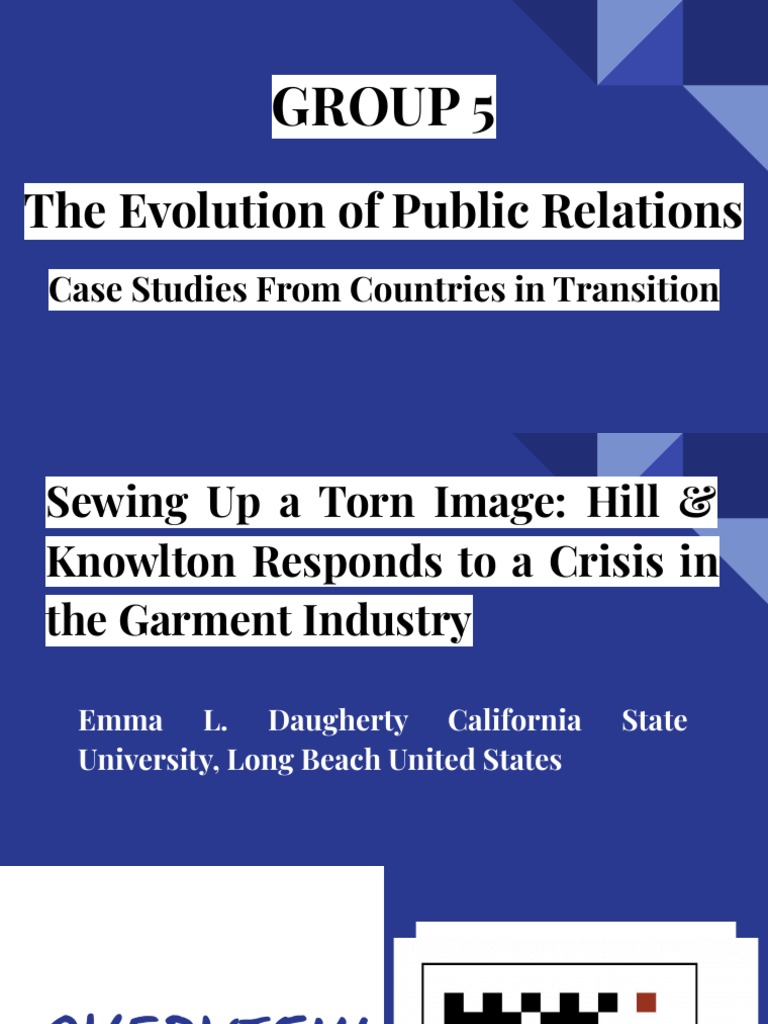 Group 5: The Evolution of Public Relations | PDF