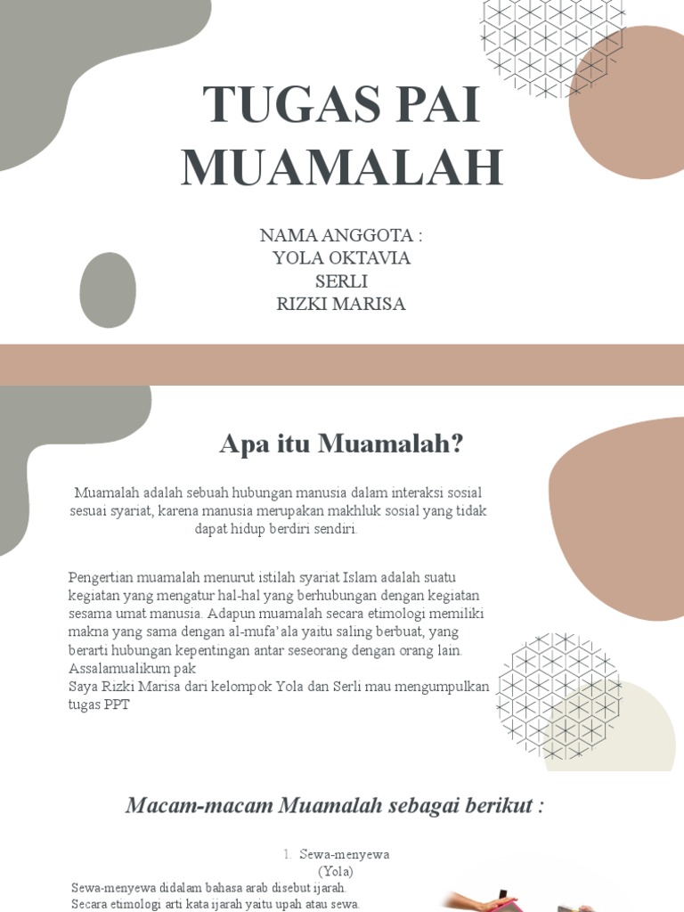 Tugas Pai (Muamalah) | PDF