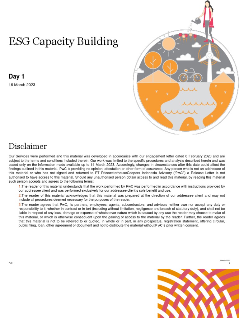 Capacity Building Training (Day 1) | PDF | Environmental Impact ...