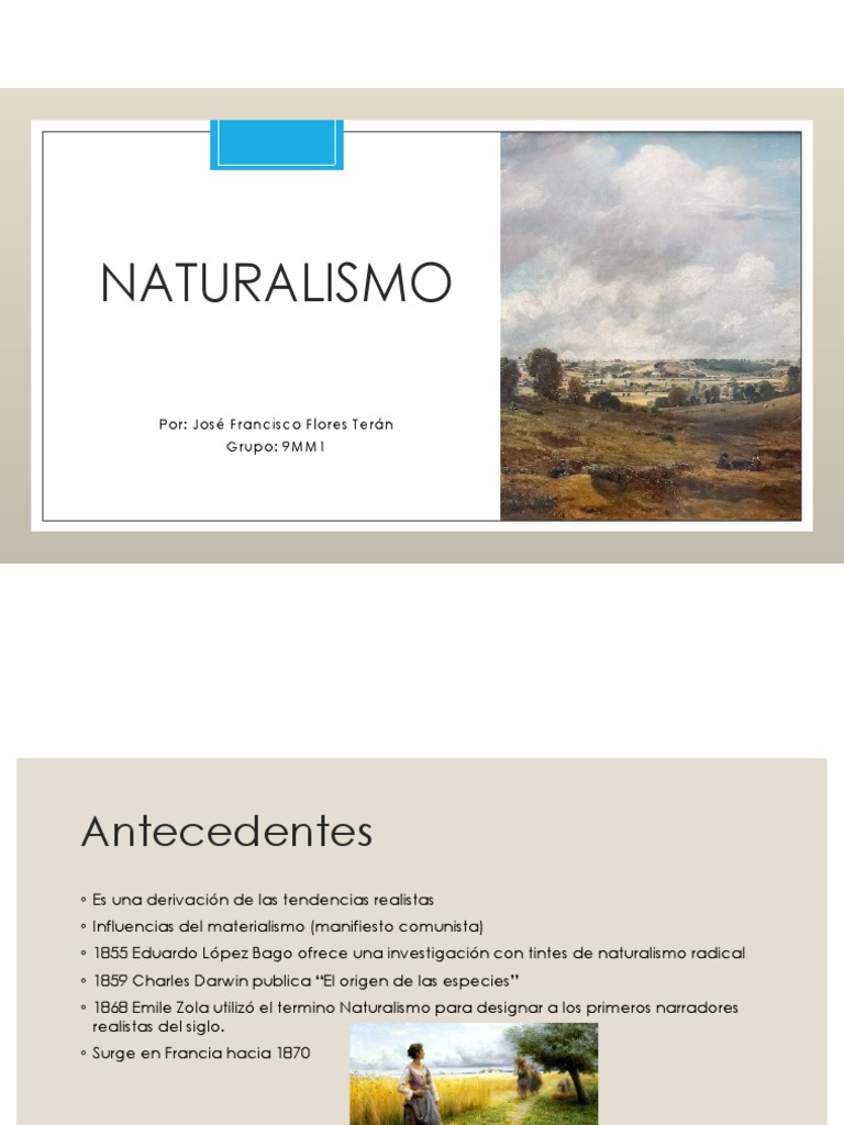 Características y Orígenes del Naturalismo | PDF | Ciencias sociales ...