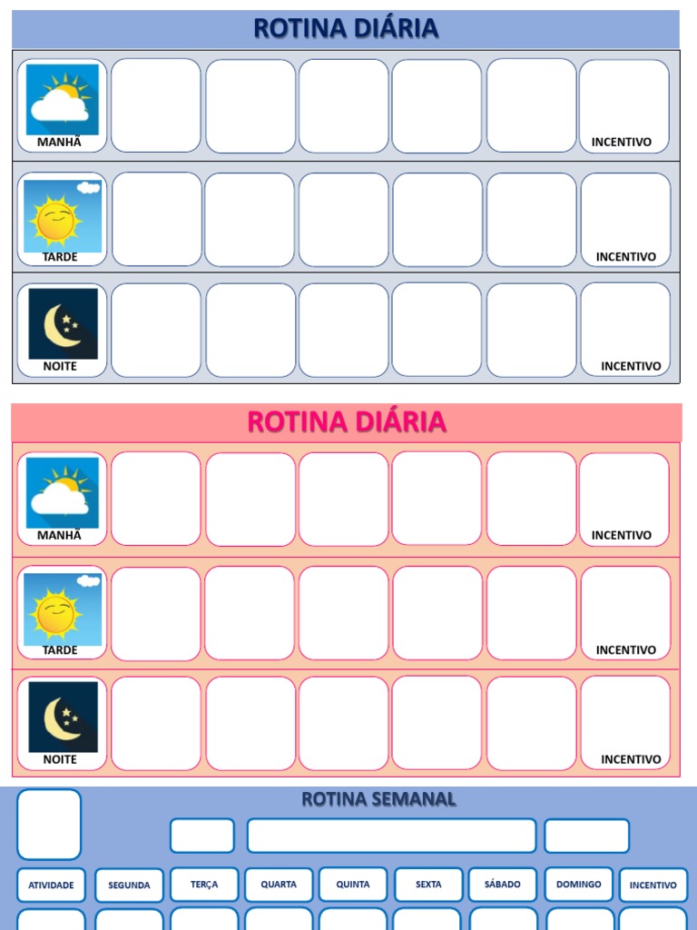 Modelos de Rotina - Imagens PDF | PDF