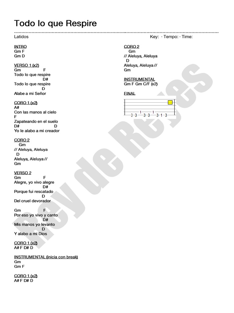 Todo Lo Que Respire - Latidos | PDF