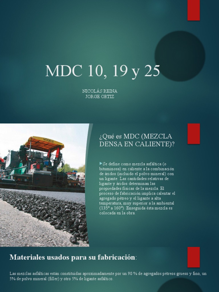 MDC 10, 19 y 25: Nicolás Reina Jorge Ortiz | PDF