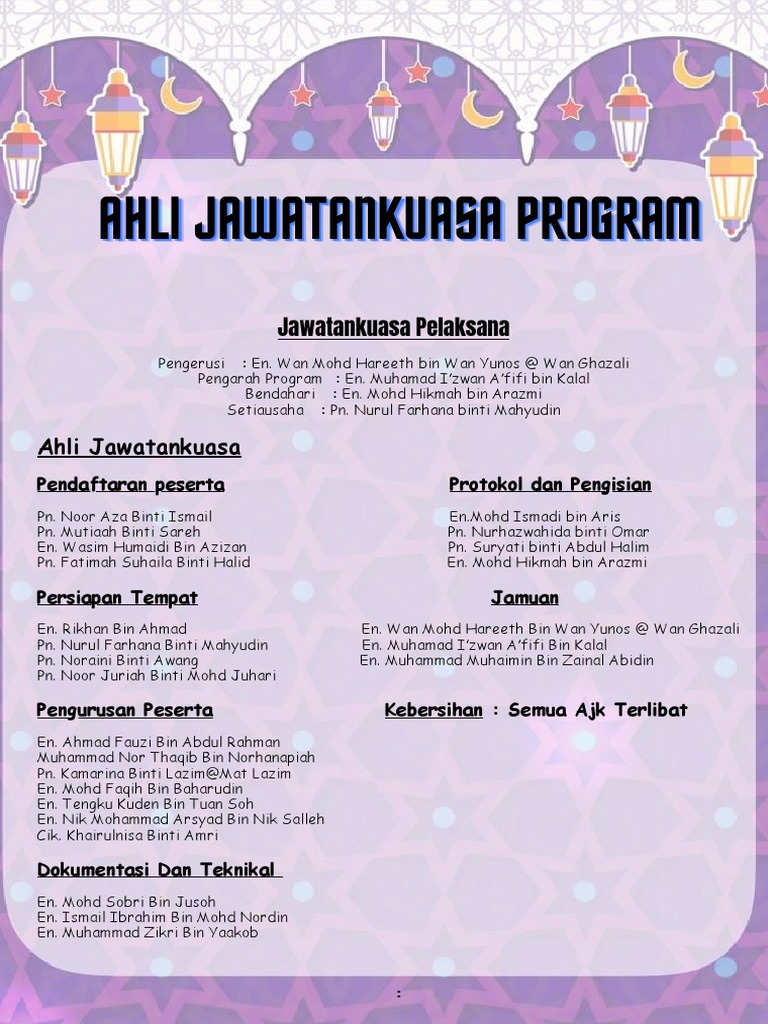 Tentatif Program | PDF